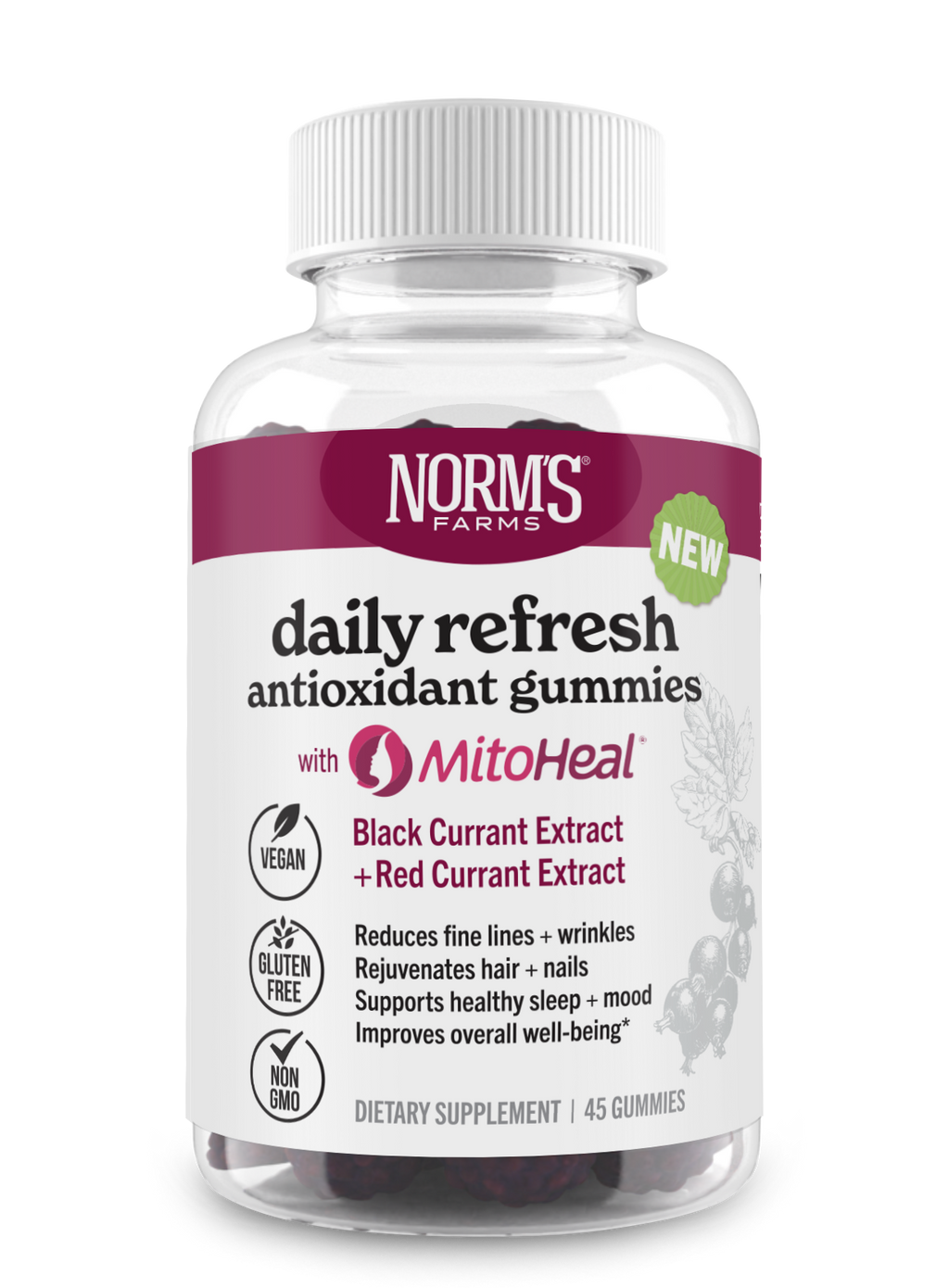 Daily Refresh Antioxidant Gummies with MitohHeal®